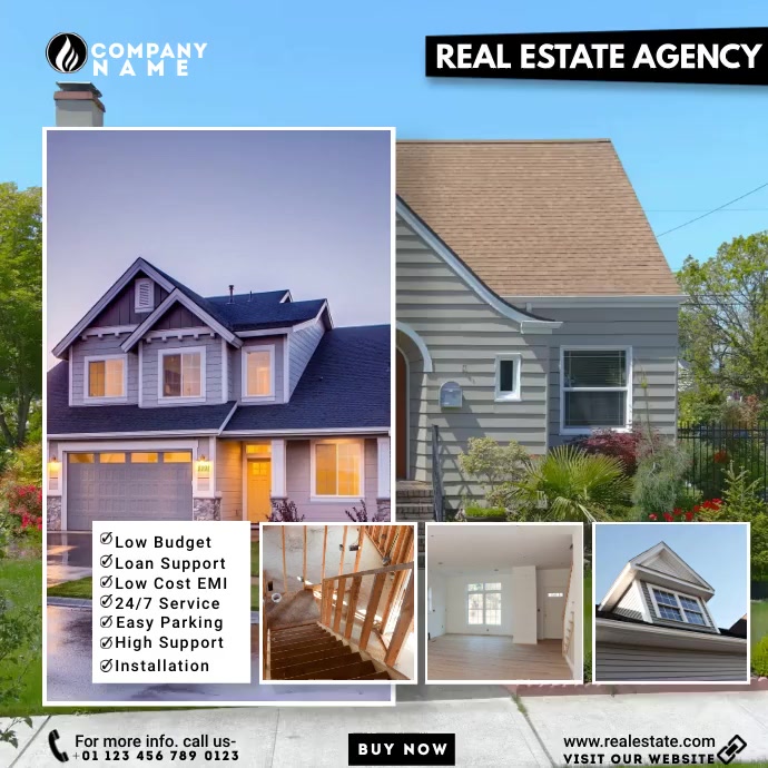 real estate agency Template | PosterMyWall
