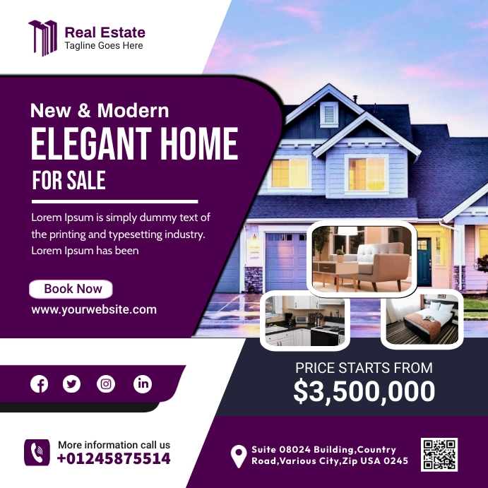 real estate agency flyer Template | PosterMyWall