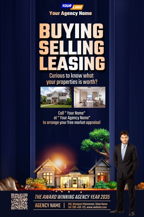 Real estate agency poster Template | PosterMyWall