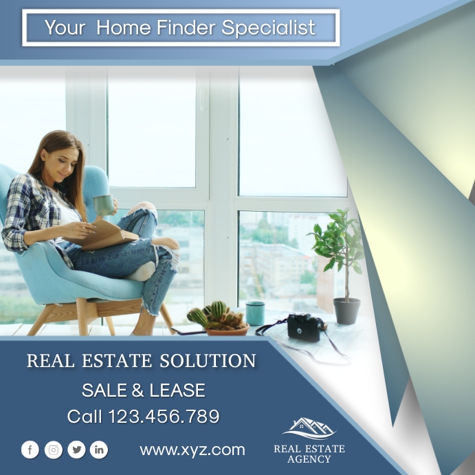 Real Estate Agency Services Ads Flyers Template | PosterMyWall