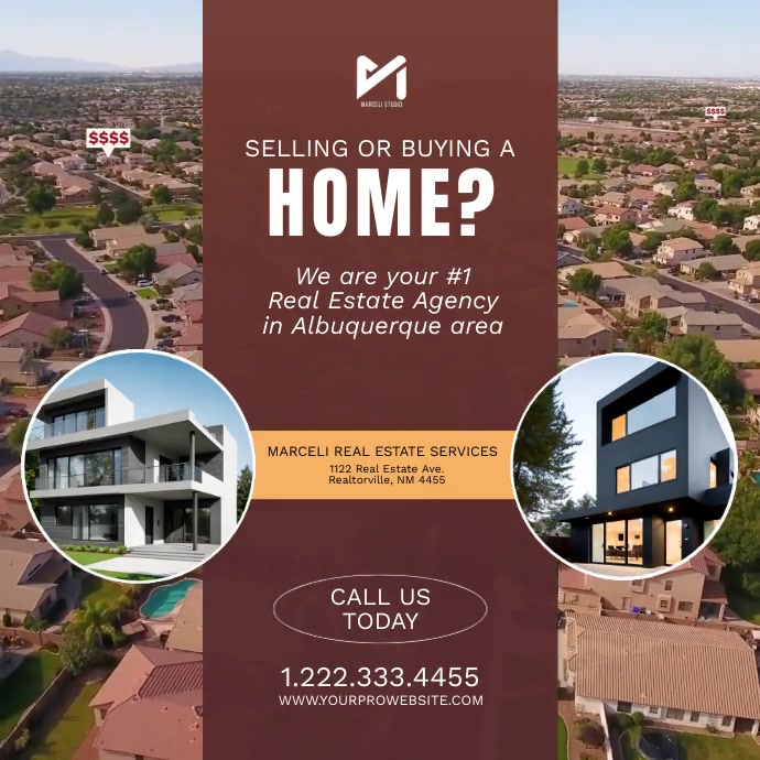 Real Estate Agency Flyer Social Media Animated Template | PosterMyWall