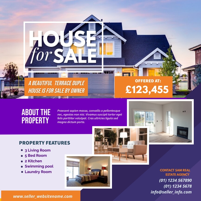 Copy of Real estate agent, real estate flyer poster , | PosterMyWall