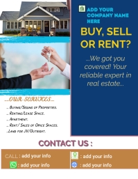 Real estate agent advert flyers Template | PosterMyWall