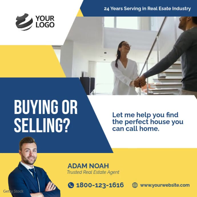 Real Estate Agent Instagram Ad Template | PosterMyWall