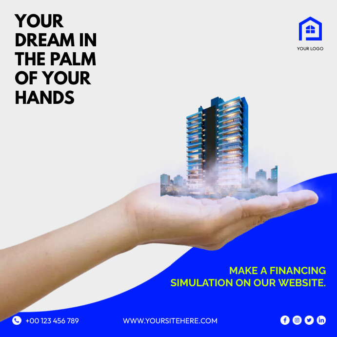 Real estate apartment post template | PosterMyWall