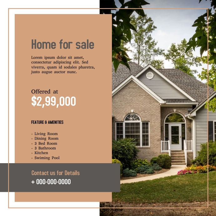 Real Estate Banner ad Template | PosterMyWall