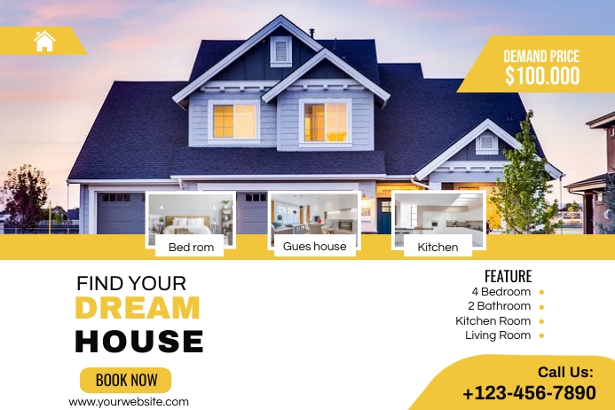 Real Estate Banner Template | PosterMyWall