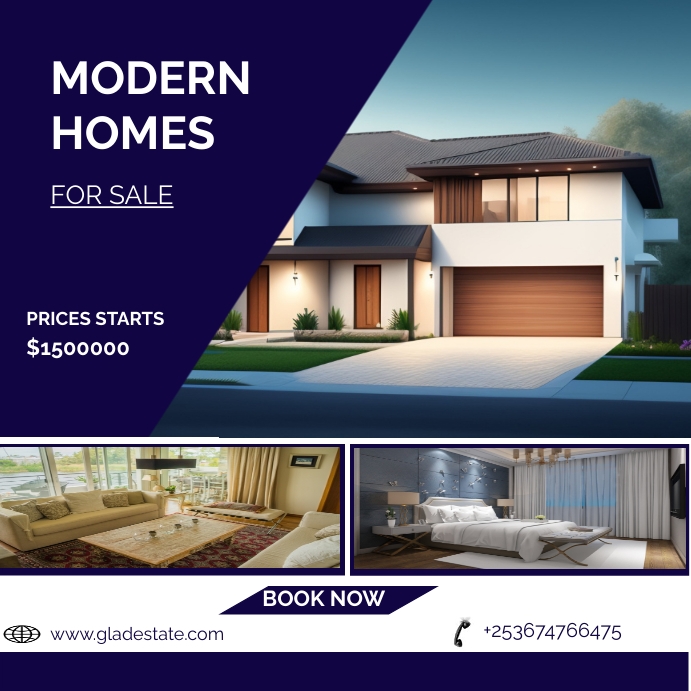 real estate card Template | PosterMyWall