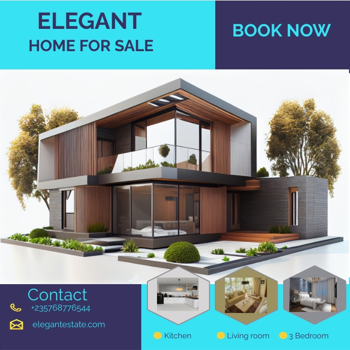 real estate card Template | PosterMyWall