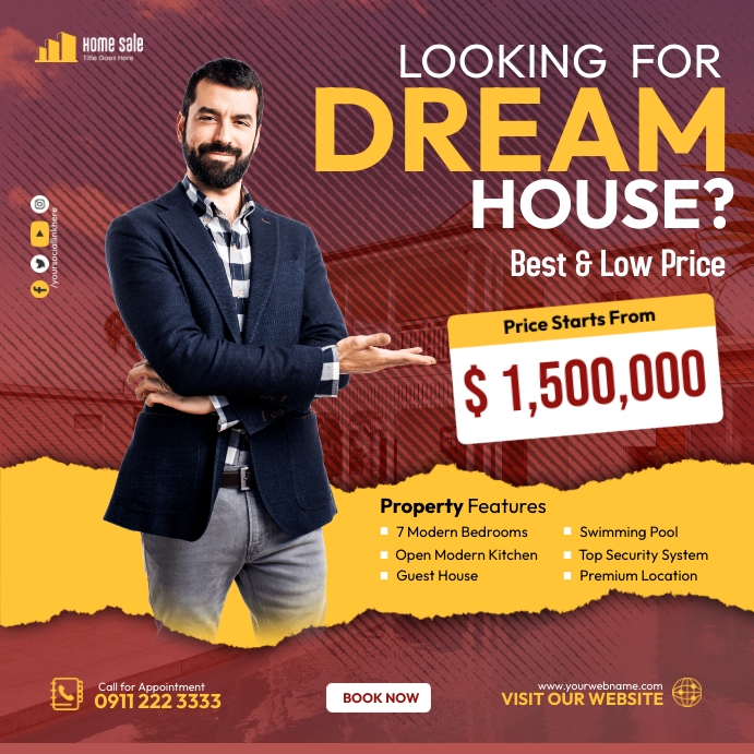 Real Estate Cash Discount Ads Template | PosterMyWall