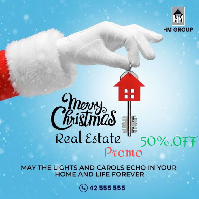 Copy of Real estate Christmas promo | PosterMyWall