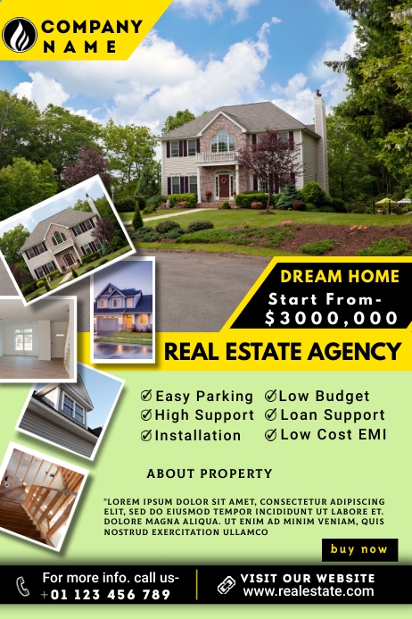 real estate Template | PosterMyWall