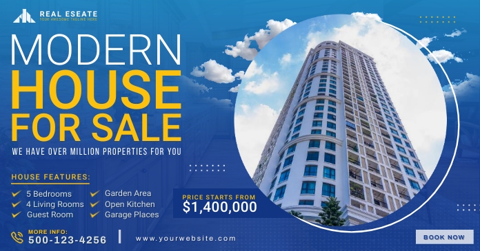 Real Estate Facebook Shared Post Design Template | PosterMyWall