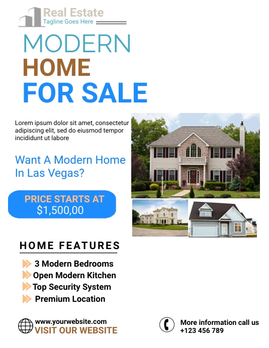 Copy of REAL ESTATE FLAYER TEMPLATE | PosterMyWall