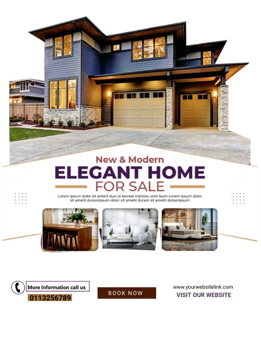 Copy of REAL ESTATE FLAYER TEMPLATE | PosterMyWall