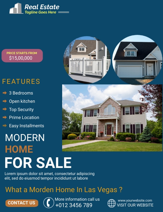 REAL ESTATE FLAYER TEMPLATE | PosterMyWall