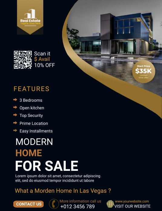 REAL ESTATE FLAYER TEMPLATE | PosterMyWall
