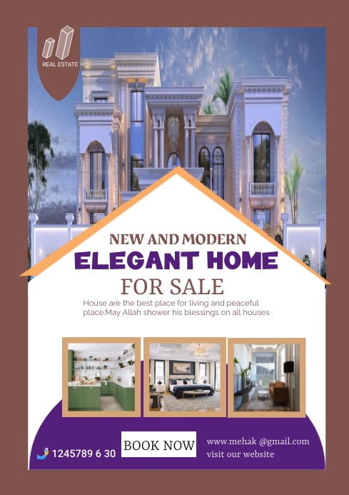 Real estate flyer, property sale, house ad Template | PosterMyWall