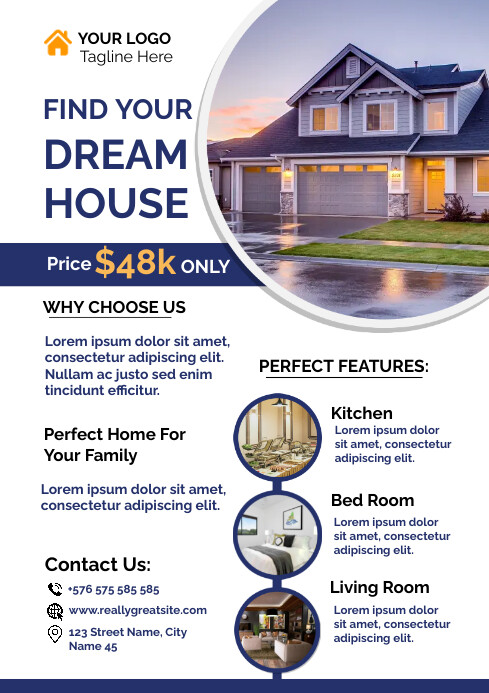 Real estate flyer poster template | PosterMyWall