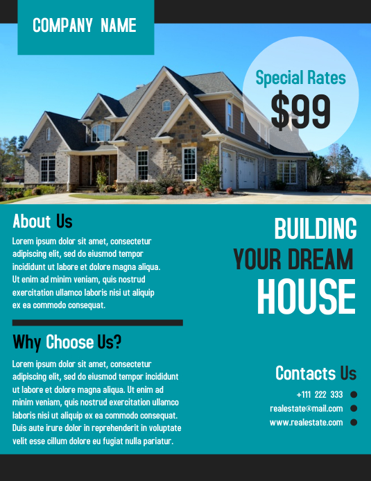 Real estate flyer template creative design | PosterMyWall