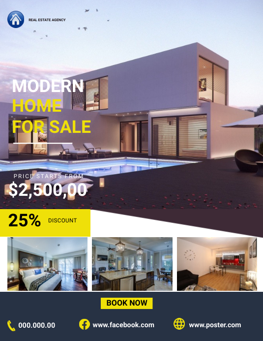 Brochure de Modèle de Prospectus Immobilier | PosterMyWall