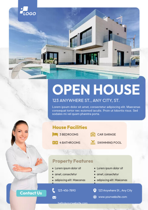 Plantilla de Real Estate Flyer Template | PosterMyWall