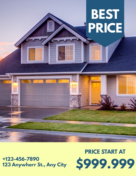 Real Estate Flyers Template | PosterMyWall