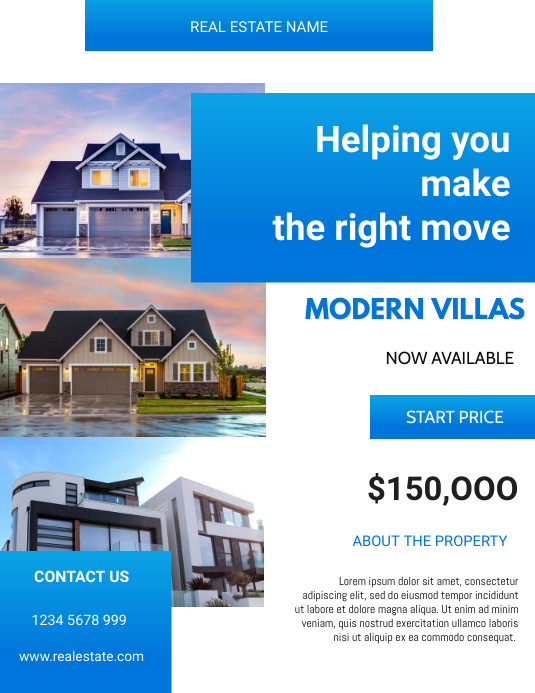 Real estate flyers Template | PosterMyWall