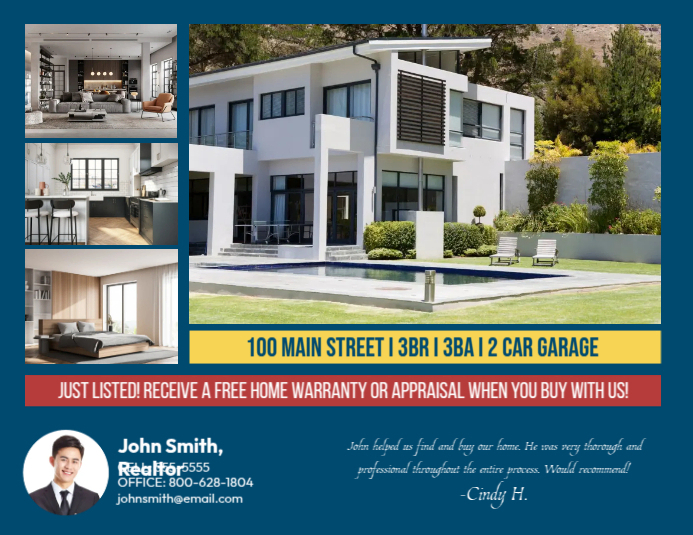 Real Estate Home Ads Template | PosterMyWall