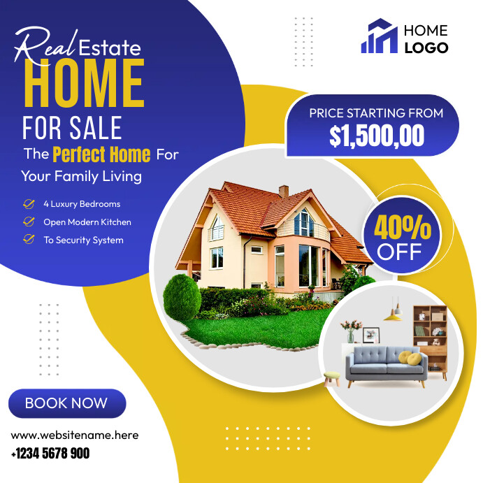Real Estate Home Sale Template | PosterMyWall