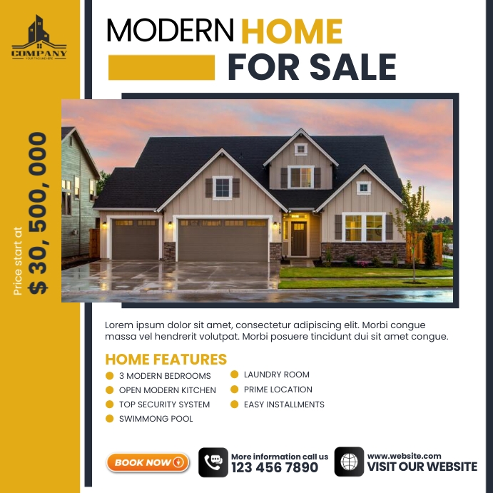 Plantilla de Real Estate House Flyer Template | PosterMyWall