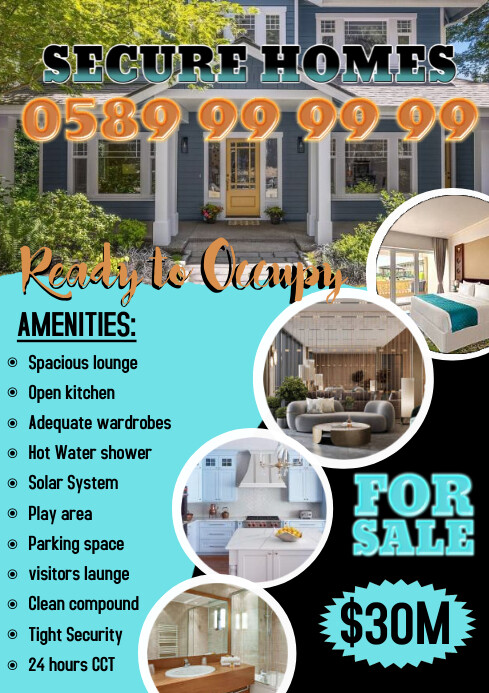 REAL ESTATE HOUSE FOR SALE AD FLYER Template | PosterMyWall
