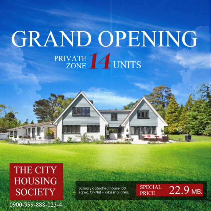 Modèle real estate house grand opening advertisement flyer | PosterMyWall