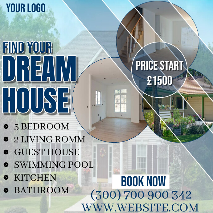 Real estate house property Instagram post Template | PosterMyWall