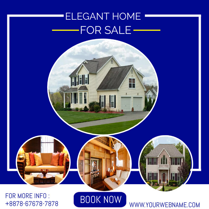 real estate house property instagram post or Template | PosterMyWall