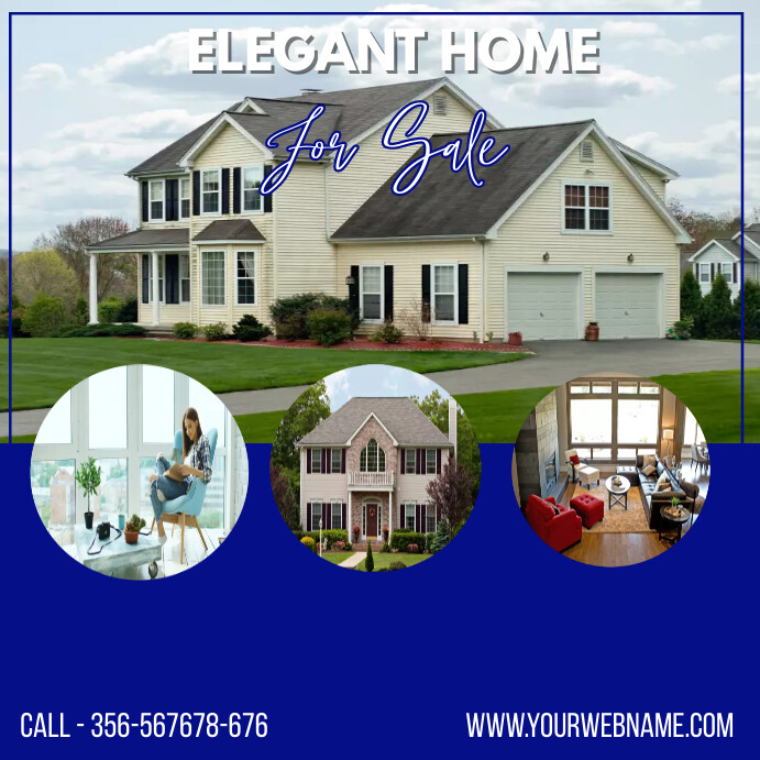 real estate house property instagram post or Template | PosterMyWall