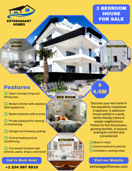 Plantilla de Real Estate House to Let Ad | PosterMyWall