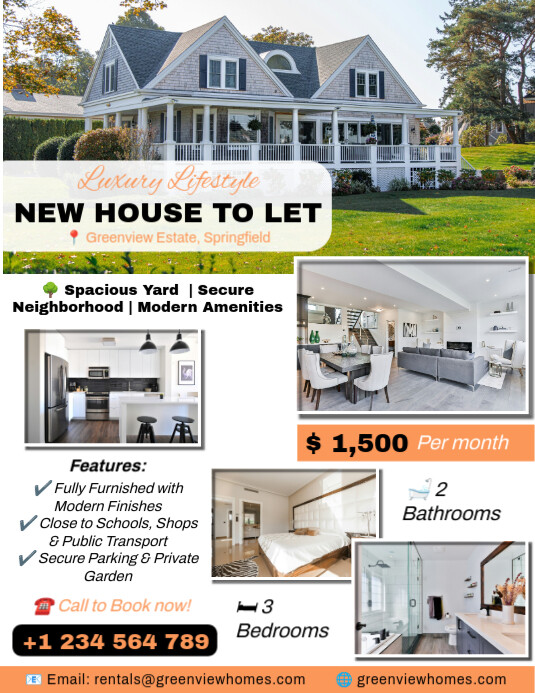 Copy of Real Estate House to Let | PosterMyWall