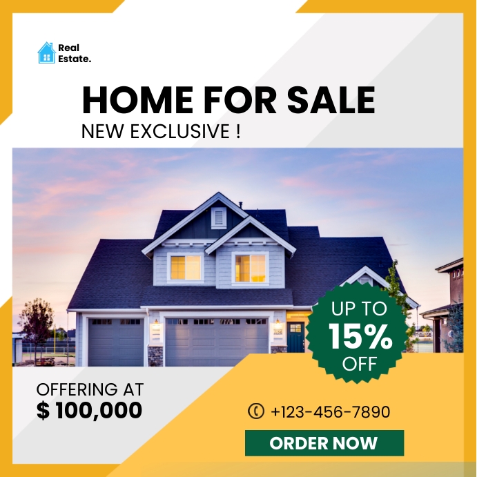 REAL ESTATE INSTAGRAM POST Template | PosterMyWall