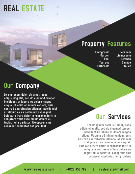 Real Estate Leaflet & Flyer Templates Design | PosterMyWall