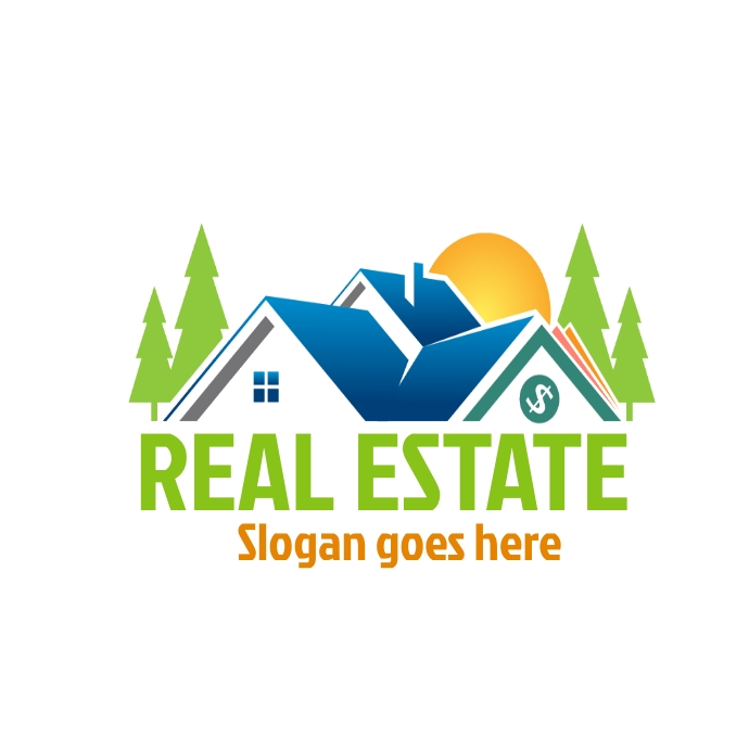 real estate logo, Construction company logo Template | PosterMyWall