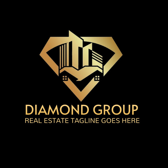 Real estate logo, Diamond logo, property logo Template | PosterMyWall