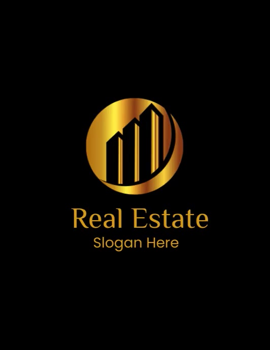 Real Estate logo /flayer animated template | PosterMyWall