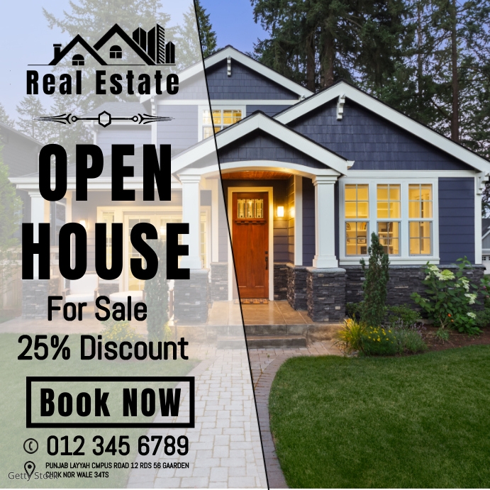 Real Estate Open House Instagram Ad Template | PosterMyWall