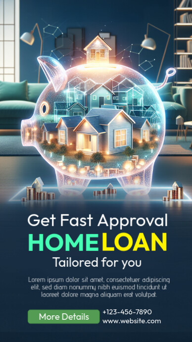 Real Estate Partnerships Home Loan Advertising Template | PosterMyWall