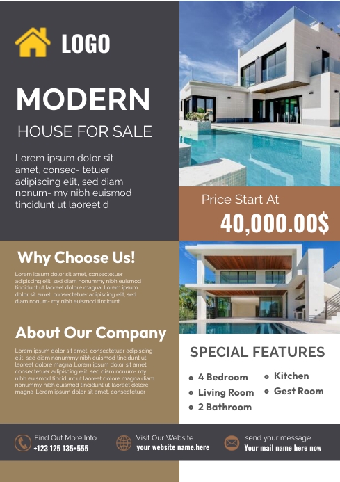 REAL ESTATE POSTER Template | PosterMyWall
