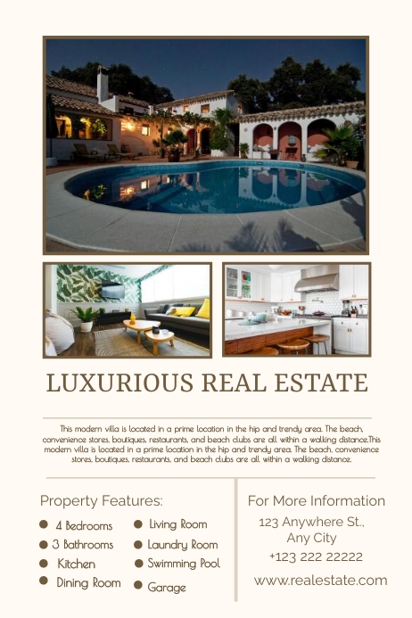 Real Estate Poster Template | PosterMyWall