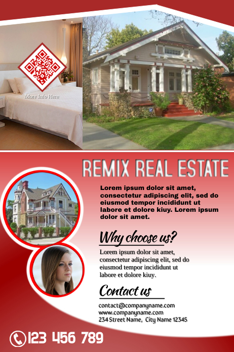Copy of Red brochure for real estate business (light version ...