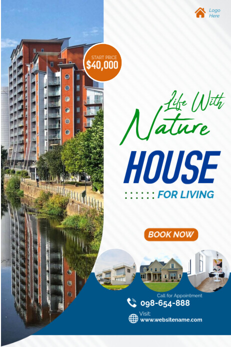 Real Estate Promotional Poster Template Design for Social Media ...