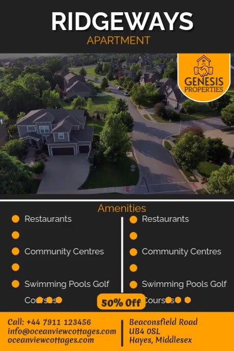 Real estate property and land sale video ad Template | PosterMyWall